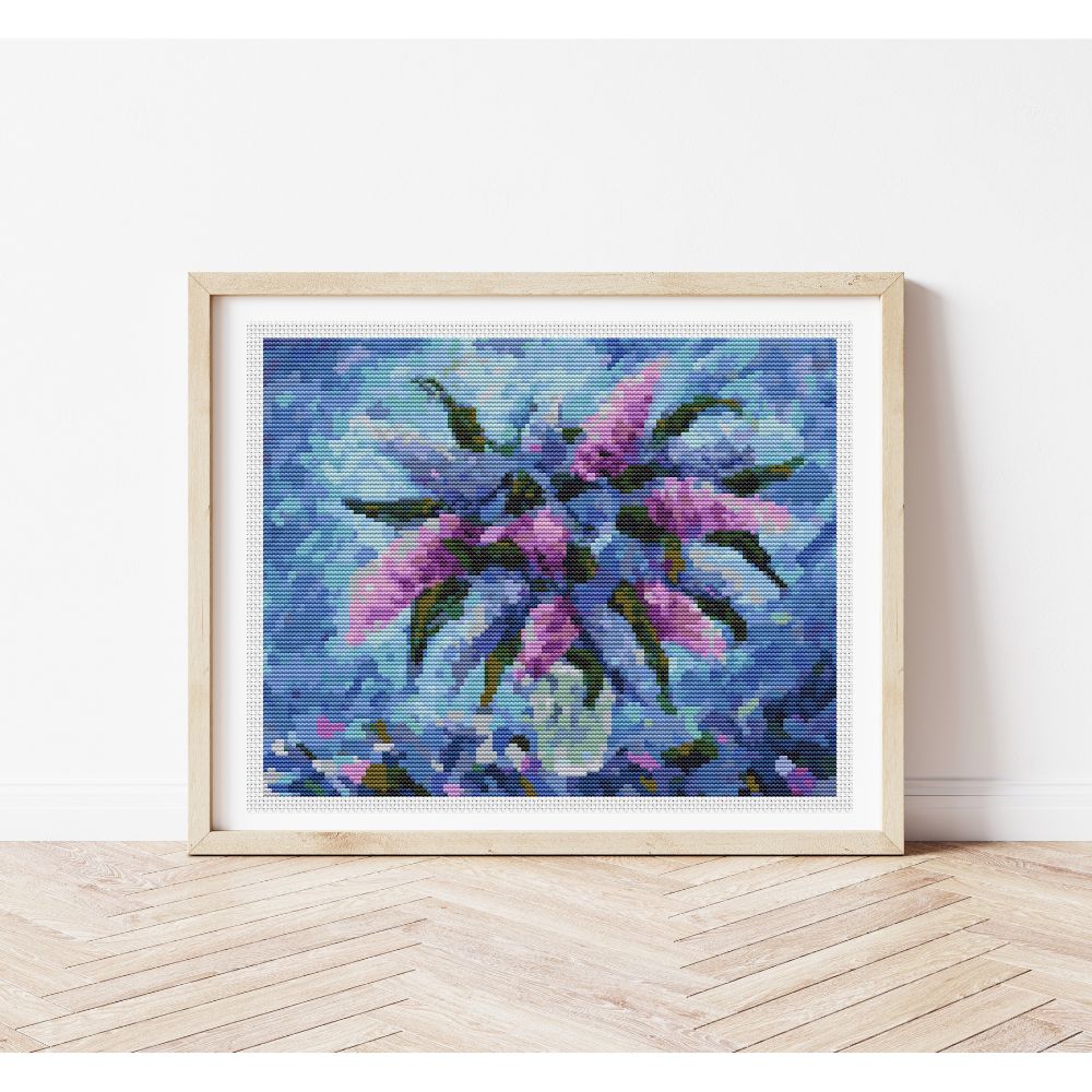 Purple Fiesta Counted Cross Stitch Pattern