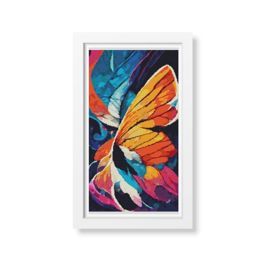 Fantasy: A Butterfly's Wing Counted Cross Stitch Pattern
