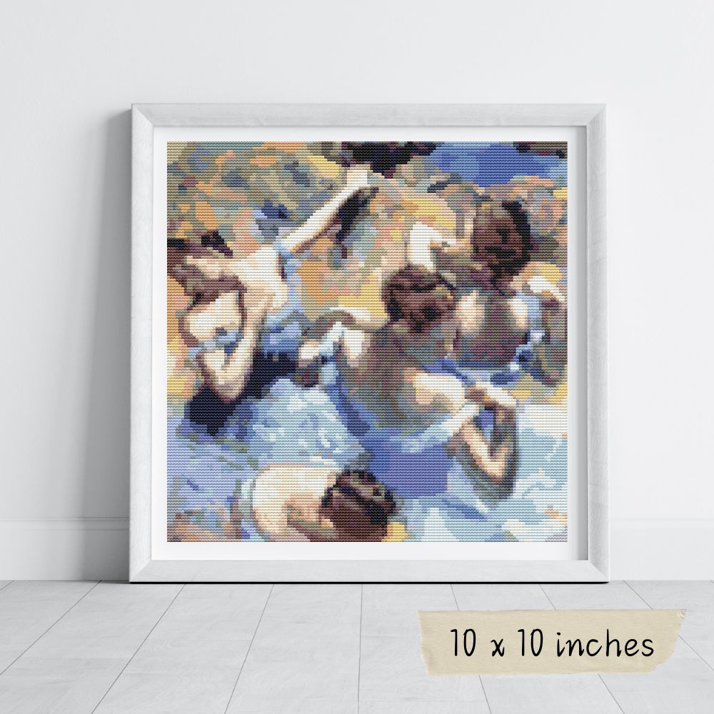 Blue Dancers Cross Stitch Pattern – The Art of Cross Stitch