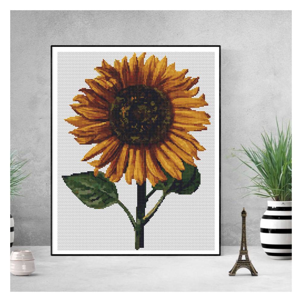 Sunflower Counted Cross Stitch Pattern