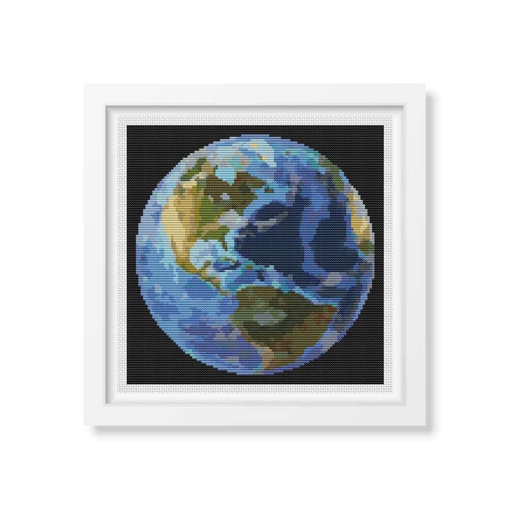 Earth Counted Cross Stitch Pattern – The Art of Cross Stitch