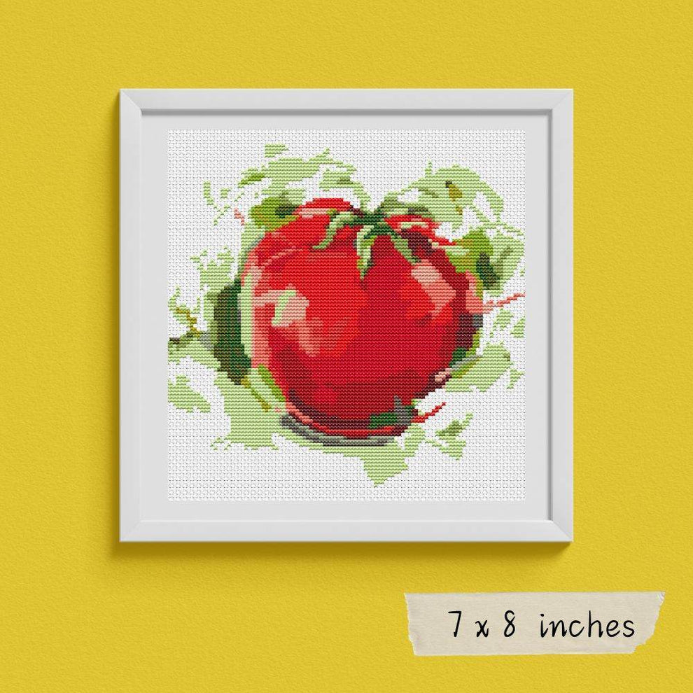 Succulent Tomato Cross Stitch Pattern – The Art of Cross Stitch