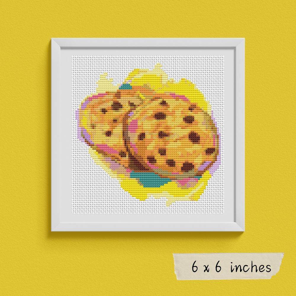Chocolate Chip Cookies Cross Stitch Pattern