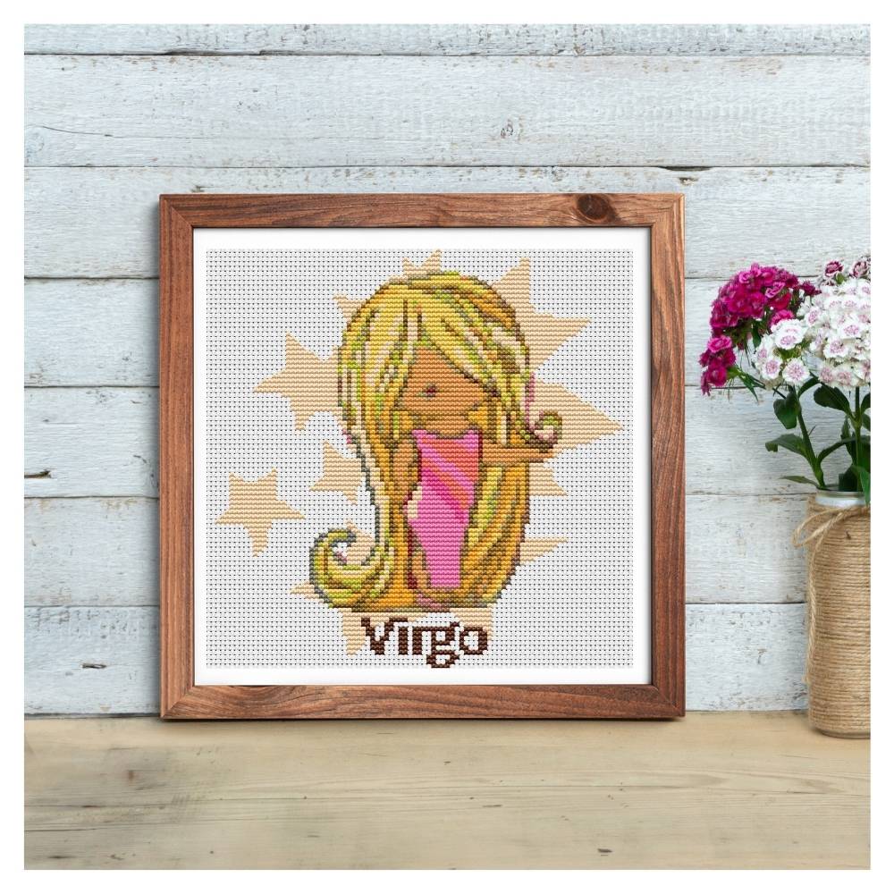 Virgo Counted Cross Stitch Pattern