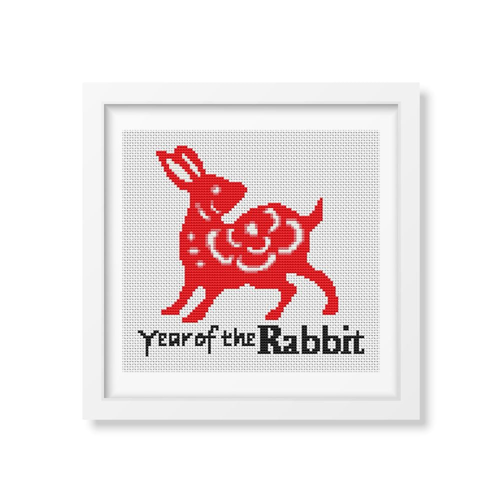Year of the Rabbit Counted Cross Stitch Pattern – The Art of Cross Stitch