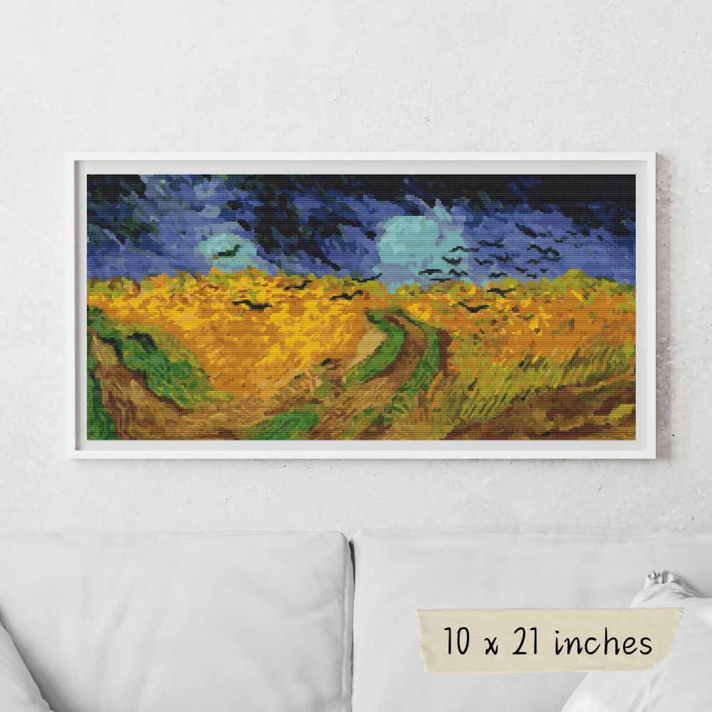 Wheatfield with Crows Cross Stitch Pattern – The Art of Cross Stitch